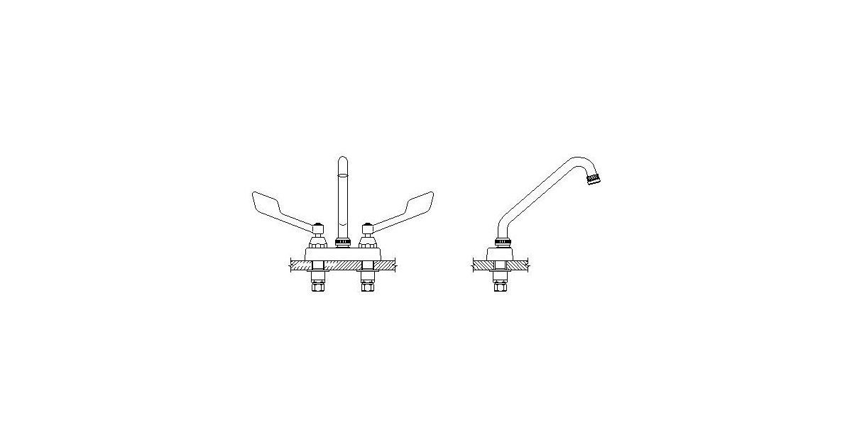 Delta 27C4265 Double Handle 1.5GPM Ceramic Disc Bathroom Faucet with ...