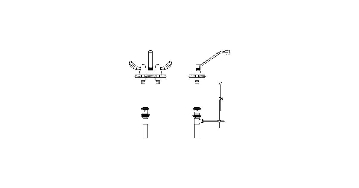 Delta 27C5132 Double Handle 1.5GPM Ceramic Disc Bathroom Faucet with ...