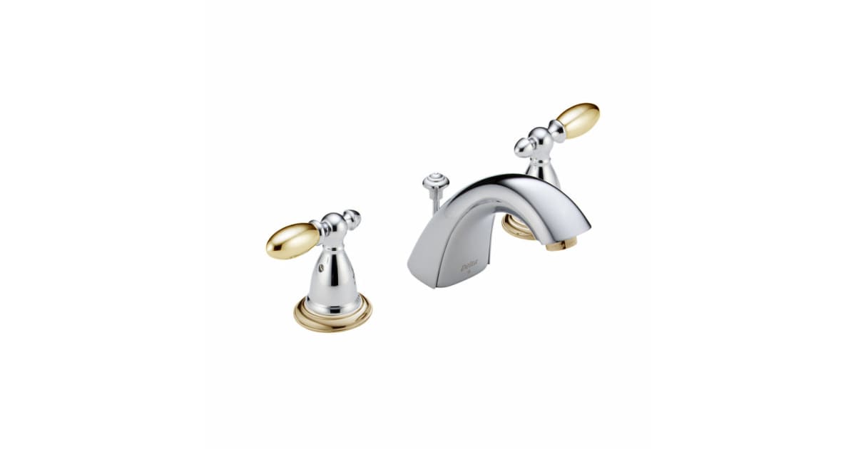 Delta 3530-CBLHP Double Handle Widespread Bathroom Faucet from the ...