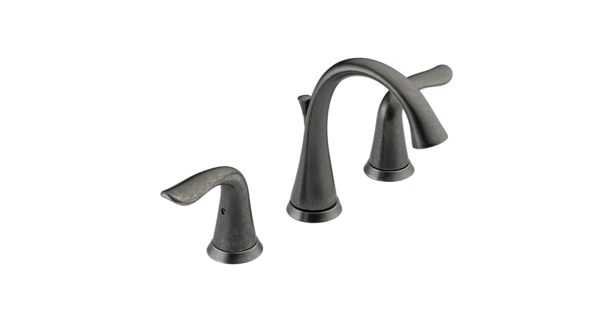 Delta 3538LF-PT Lahara Widespread Bathroom Faucet - Free Drain Assembly ...