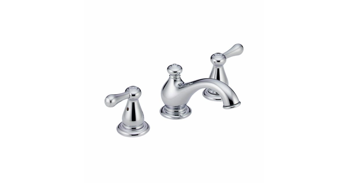 Delta 3578-LHP Leland, Bathroom Faucet Widespread Double Handle with ...