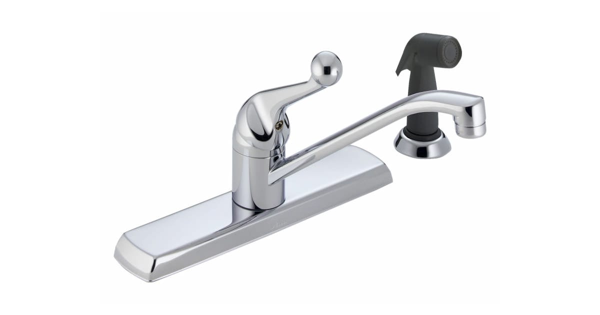 Delta 400-WFSPRB Classic Collection - Single Handle Kitchen Faucet ...