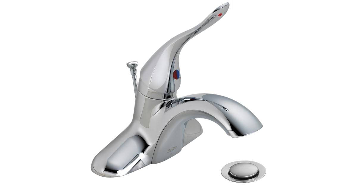 Delta 515-HDF-DST Single Handle 1.5 GPM Lavatory Faucet with 6" Handle ...