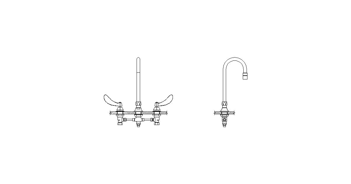 Delta 54T2401 Double Handle 1.5GPM Wide Spread Kitchen Faucet with 10-1 ...