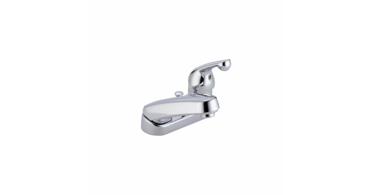 Delta 550 Single Handle Centerset Lavatory Faucet with Metal Lever ...
