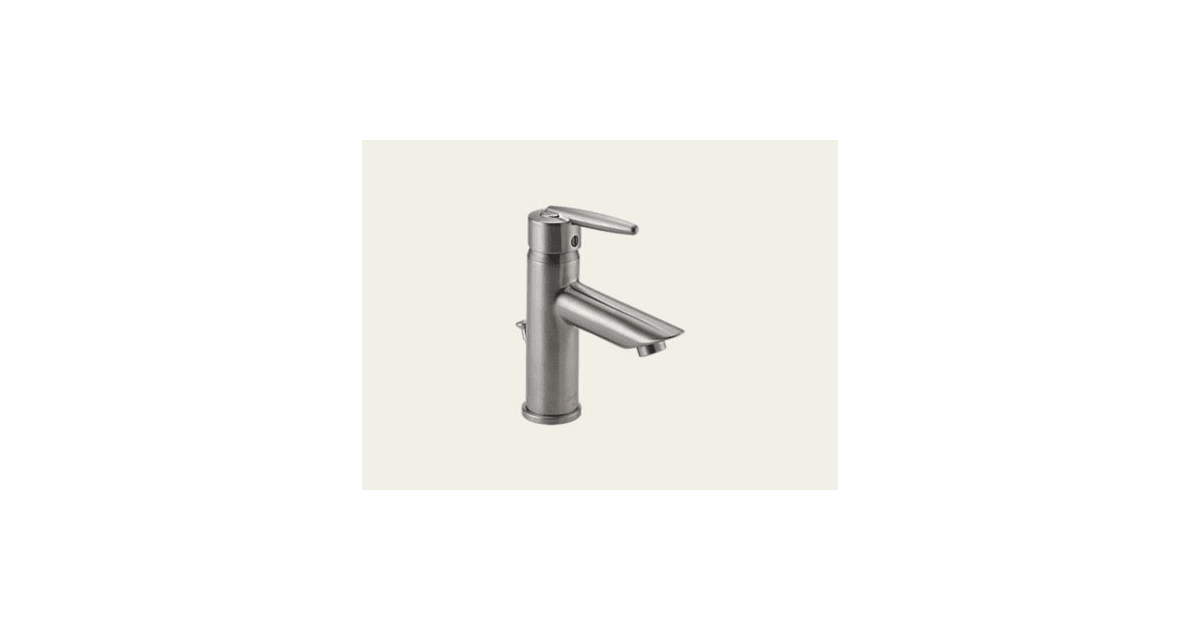 Delta 585-SS Single Handle Centerset Lavatory Faucet from the Grail ...