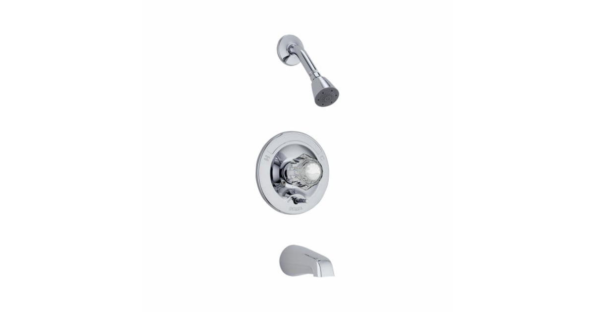 Delta Faucet Tub and Shower Single Handle from the Classic series ...