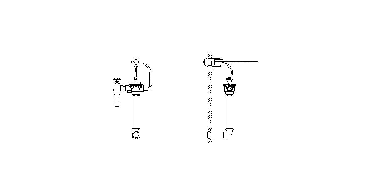 Delta 83T000-1 1-1/2" FIP Back Spud Prison Water Closet | Build.com