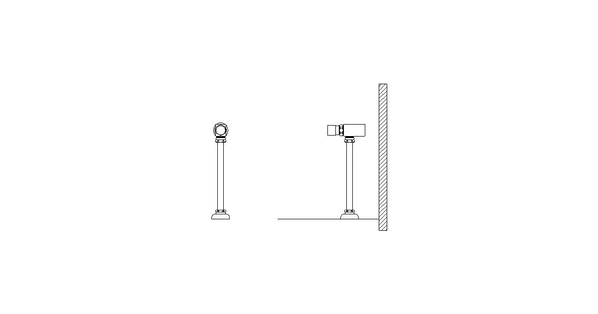 Delta 86T501 4.0GPM Push Button Top Inlet Supply Metering Urinal Valve ...
