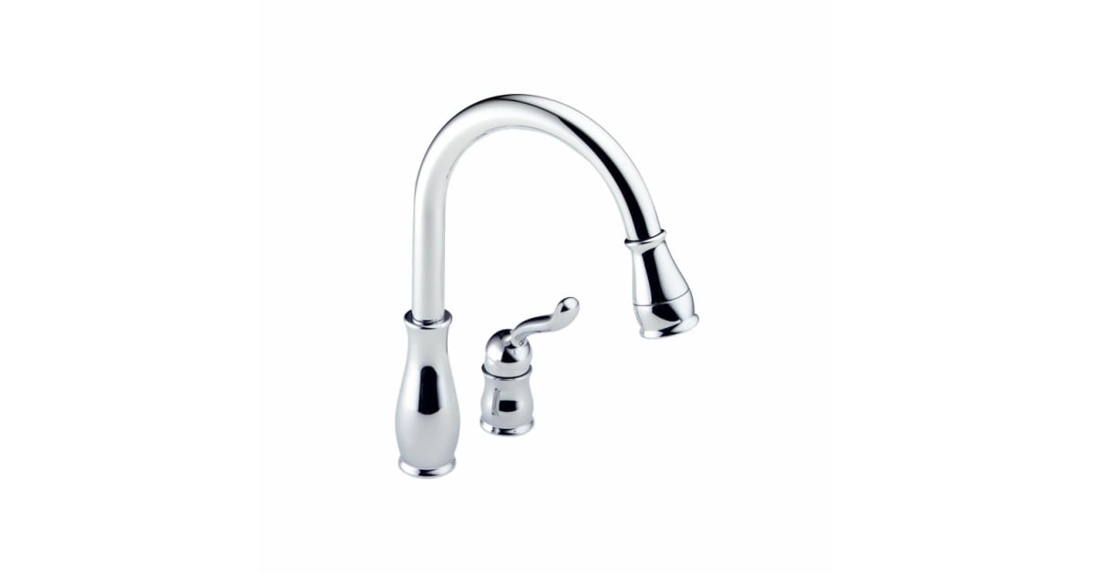 Delta 978 Single Handle Pullout Kitchen Faucet from the Leland Series ...