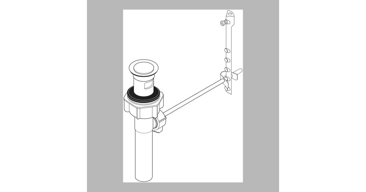 Delta RP47416 Plastic Pop-Up Less Lift Rod | Ferguson Home