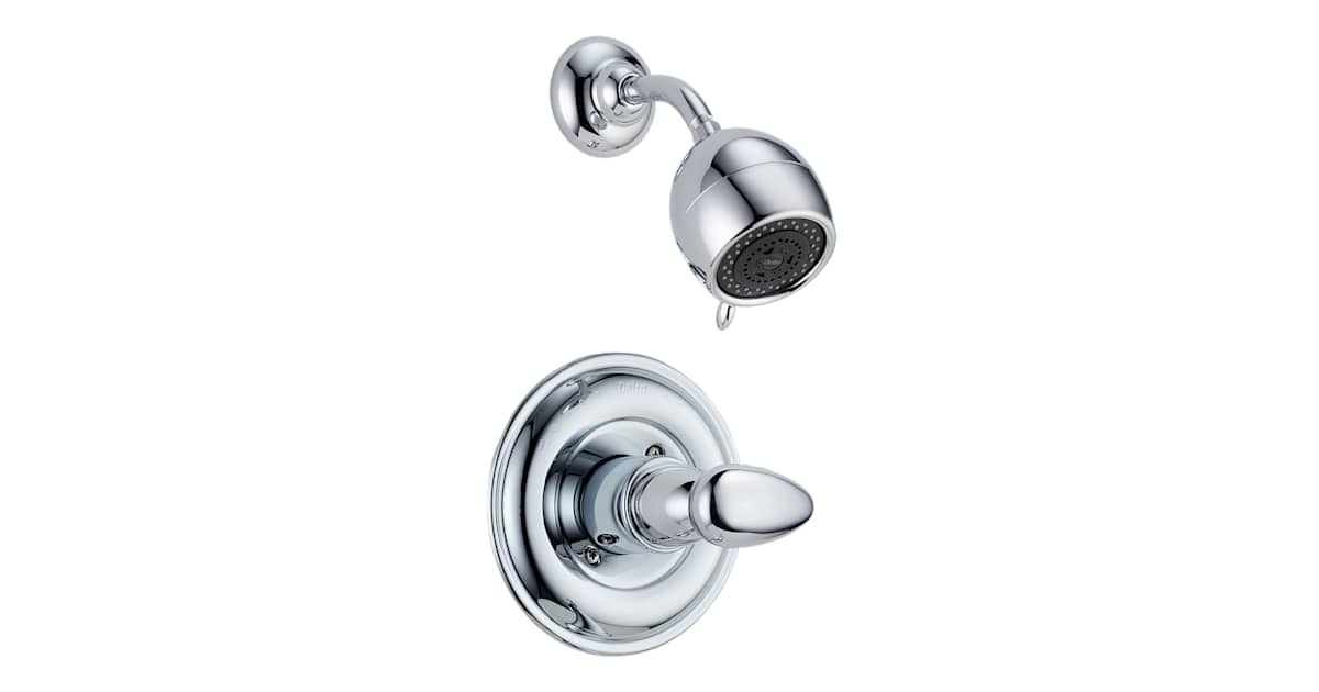 Delta T14288-LHP Single Handle Pressure Balanced Shower Only Trim with ...