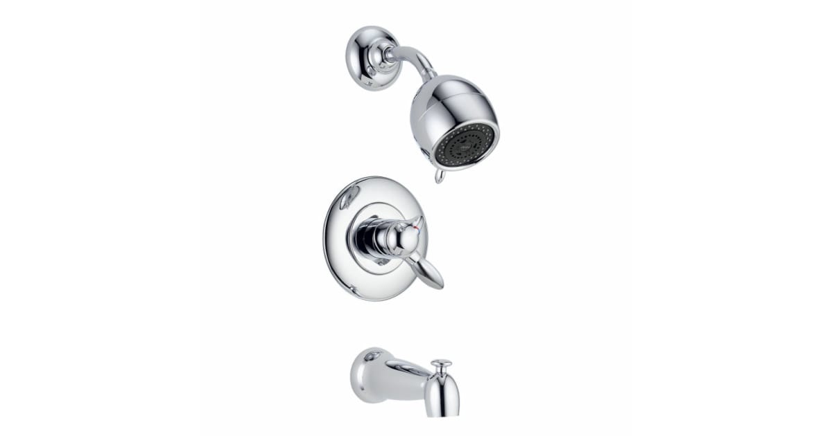 Delta T17488 Double Handle Pressure Balanced Tub and Shower Trim with ...