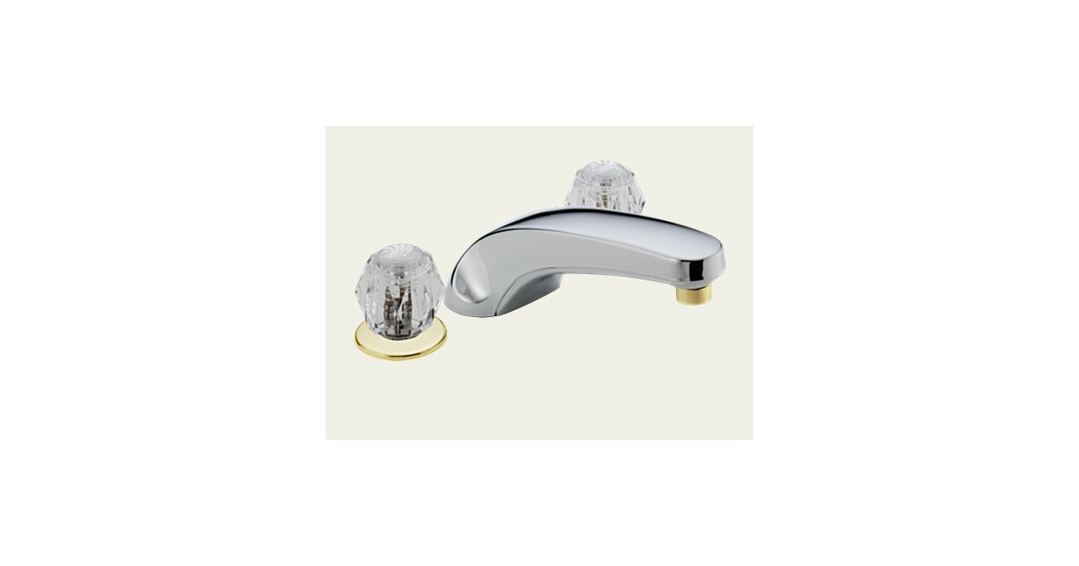 Delta T2710-CBLHP Double Handle Deck Mounted Roman Tub Filler Trim from ...