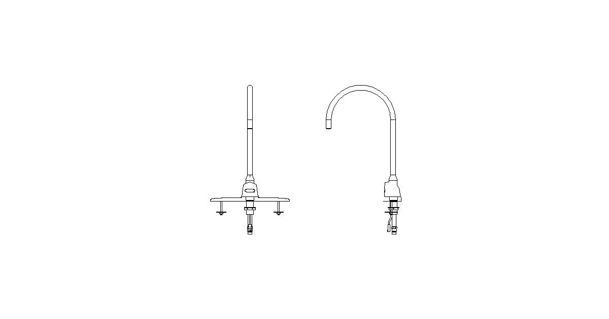 Delta 1501T3578TR-R7 Commercial 1.5 GPM Centerset Battery Operated ...
