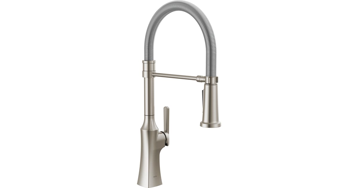 Delta 18887-SS-DST Ermelo 1.8 GPM Single Hole Pre-Rinse Spring Spout ...