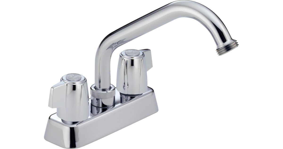 Delta 2131LF Classic Double Handle Laundry Faucet with 5 5/8" Hose ...