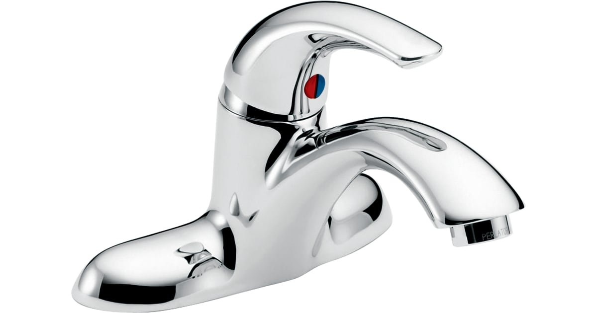 Delta 22C151 Single Handle 0.5GPM Bathroom Faucet with No Pop-Up Hole ...