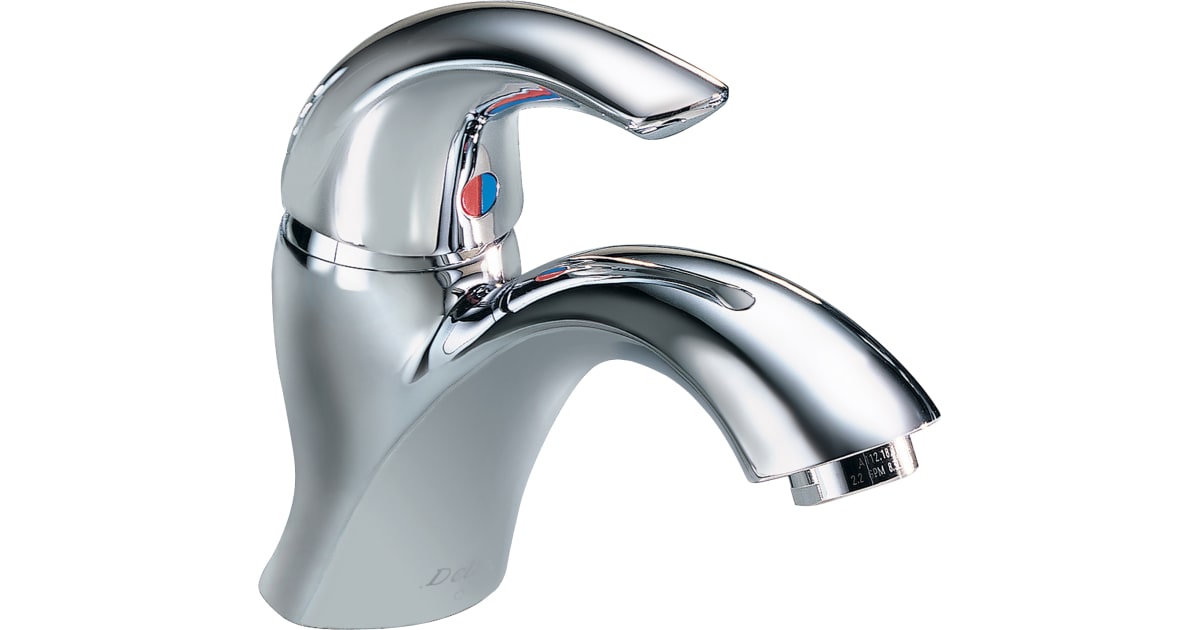 Delta 22C601 Single Handle 1.5GPM Single Hole Mount Bathroom Faucet ...