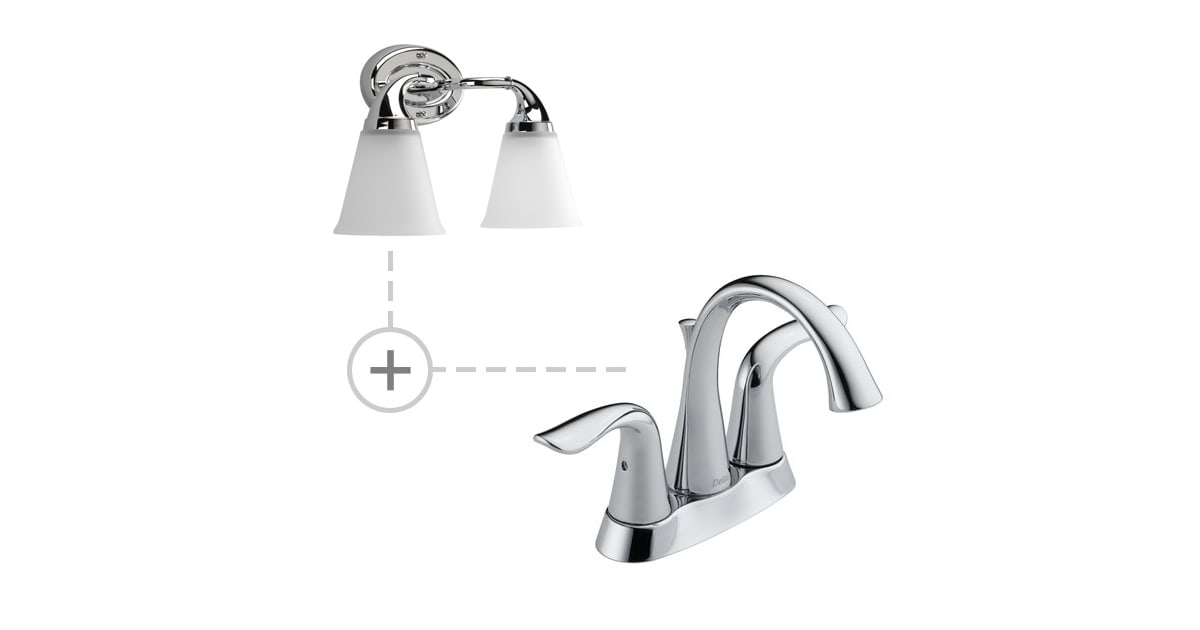 Delta 2538-MPU-DST.P2759-Chrome Lahara Centerset Bathroom Faucet with ...