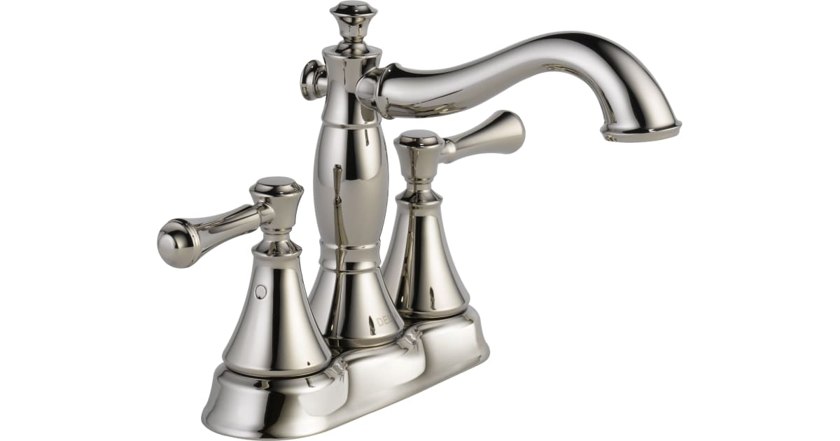 Delta 2597LF-PNMPU Cassidy 1.2 GPM Centerset Bathroom Faucet with Pop ...