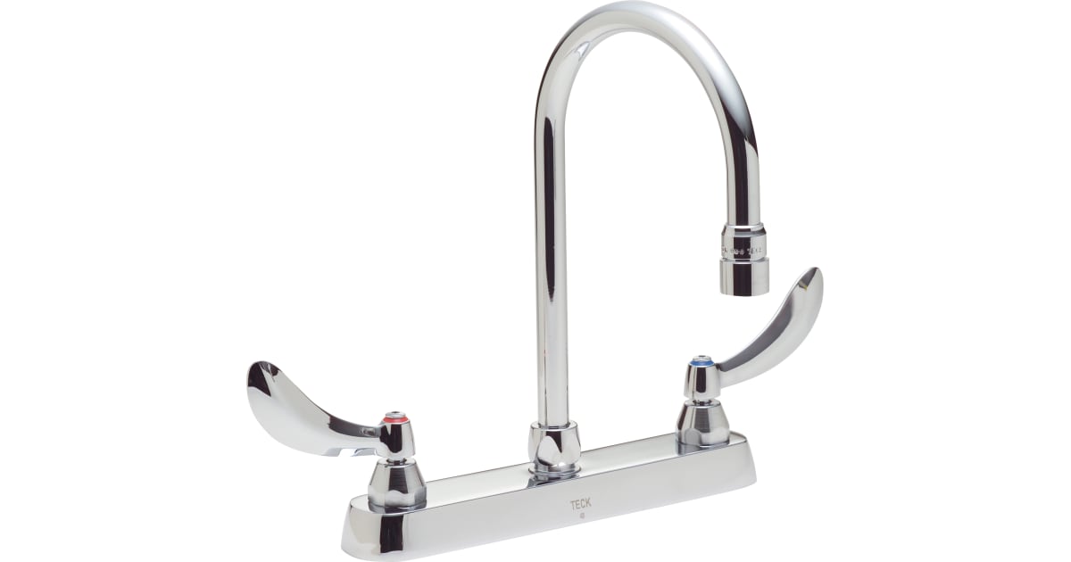 Delta 26C3944 Double Handle 1.5GPM Ceramic Disc Kitchen Faucet with ...