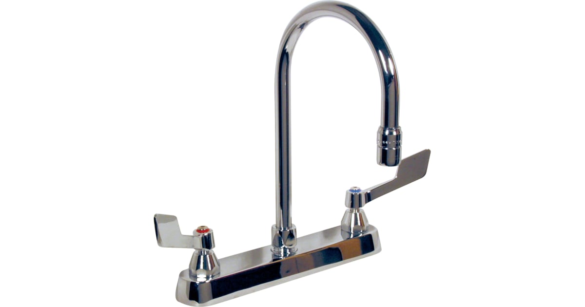 Delta 26C3945 Double Handle 1.5GPM Ceramic Disc Kitchen Faucet with ...