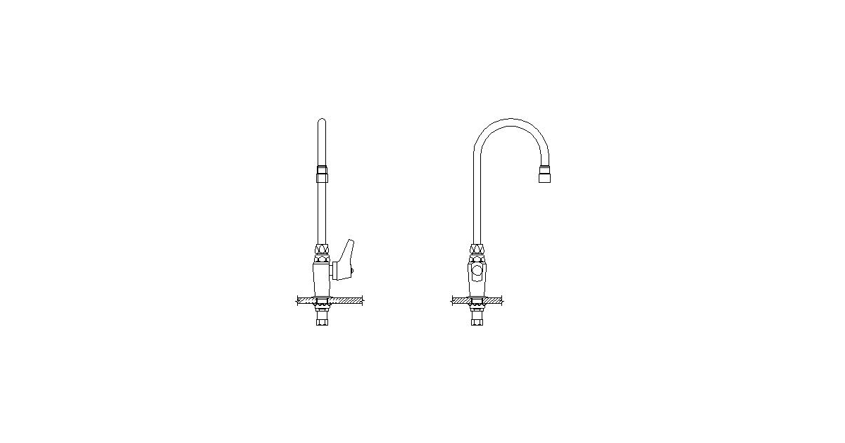 Delta 27C648-R5 Commercial Bar / Prep Faucet with Lever Handles ...