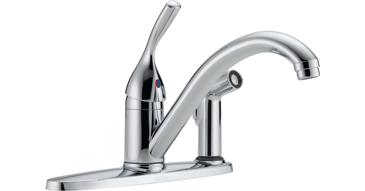 Delta 300-DST Classic Kitchen Faucet with Side Spray - Includes ...
