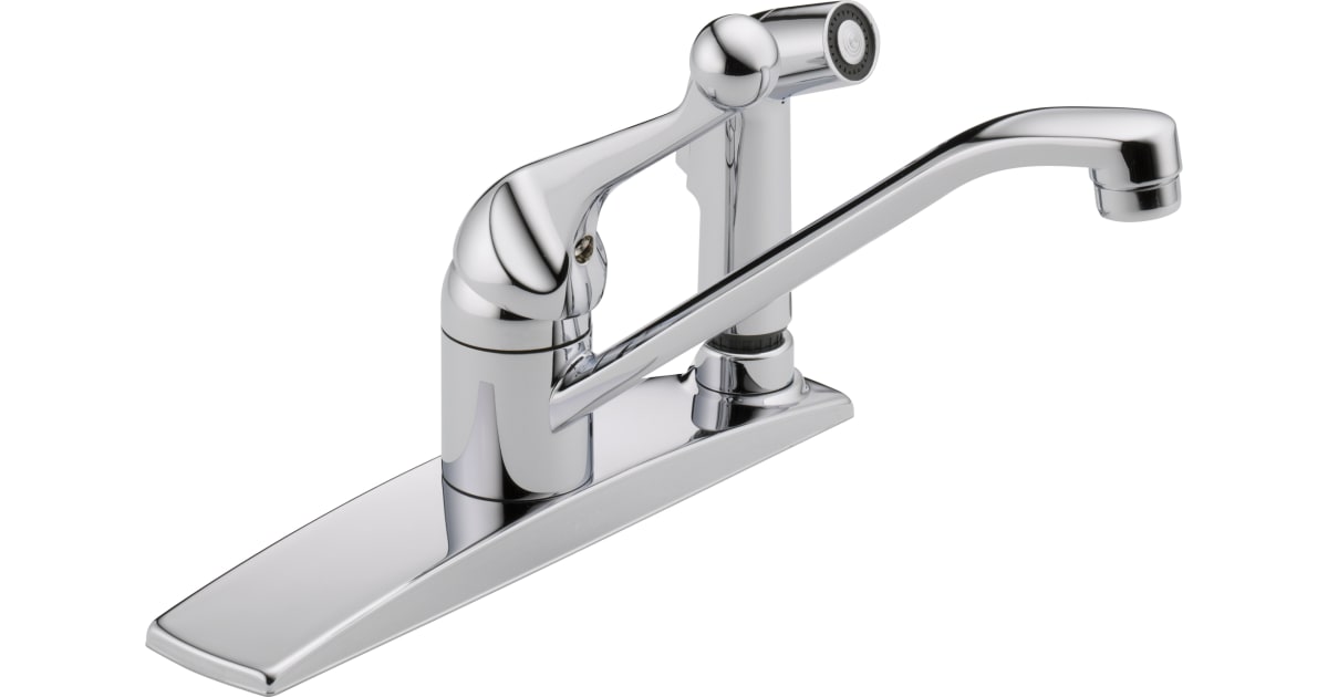 Delta 300LF-WF Classic Kitchen Faucet with Side Spray - Includes ...