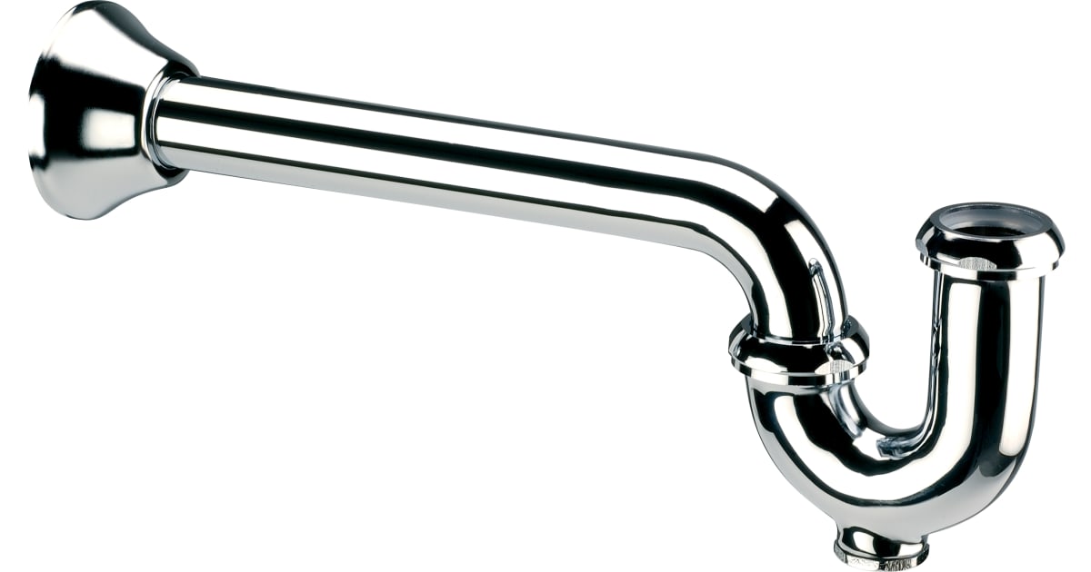 Delta 33T311 1-1/4" Brass P-Trap with Clean Out Plug from the ...