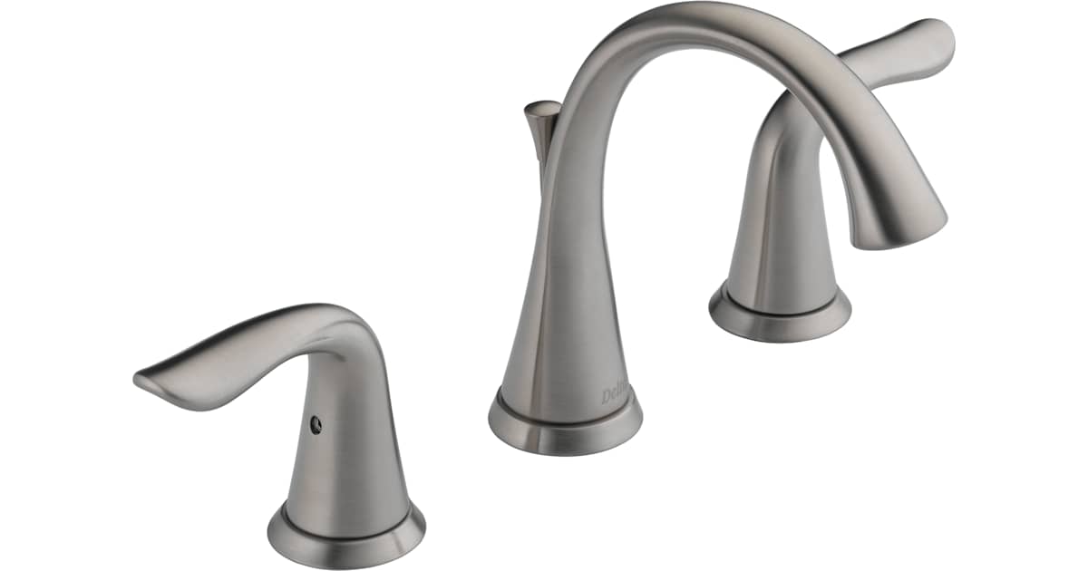 Delta 3538-SSMPU-DST Lahara Widespread Bathroom Faucet with Pop-Up ...