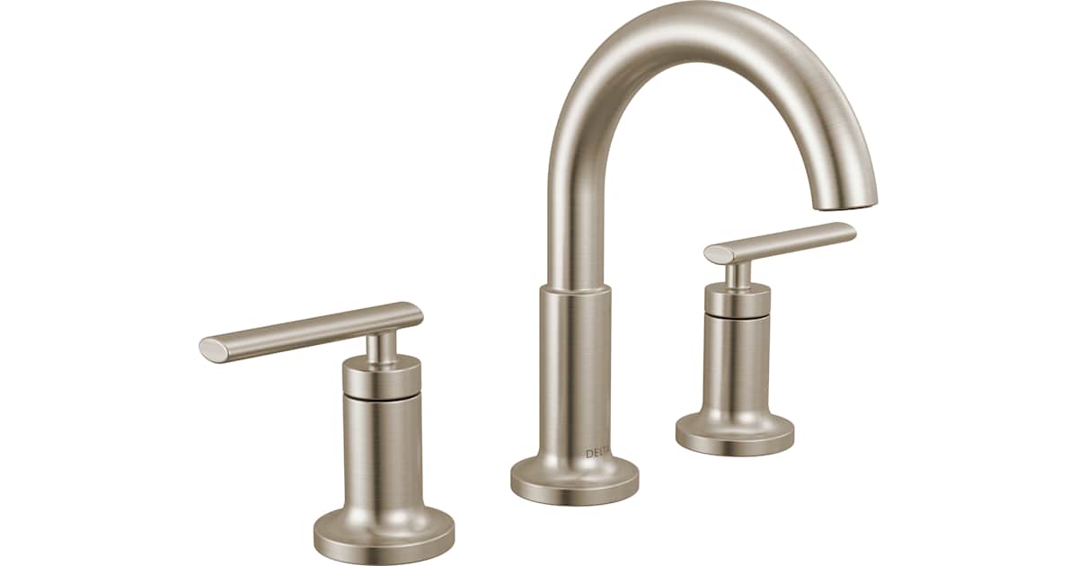 Delta 35442-SSMPU-DST Altado 1.2 GPM Widespread Bathroom Faucet with Push Pop-Up Drain Assembly ...