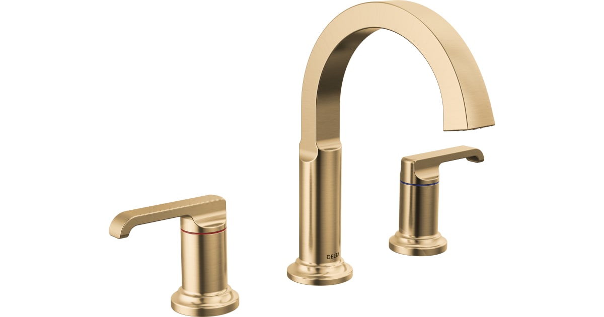 Delta 35588-CZ-PR-DST Tetra 1.2 GPM Widespread Bathroom Faucet with ...