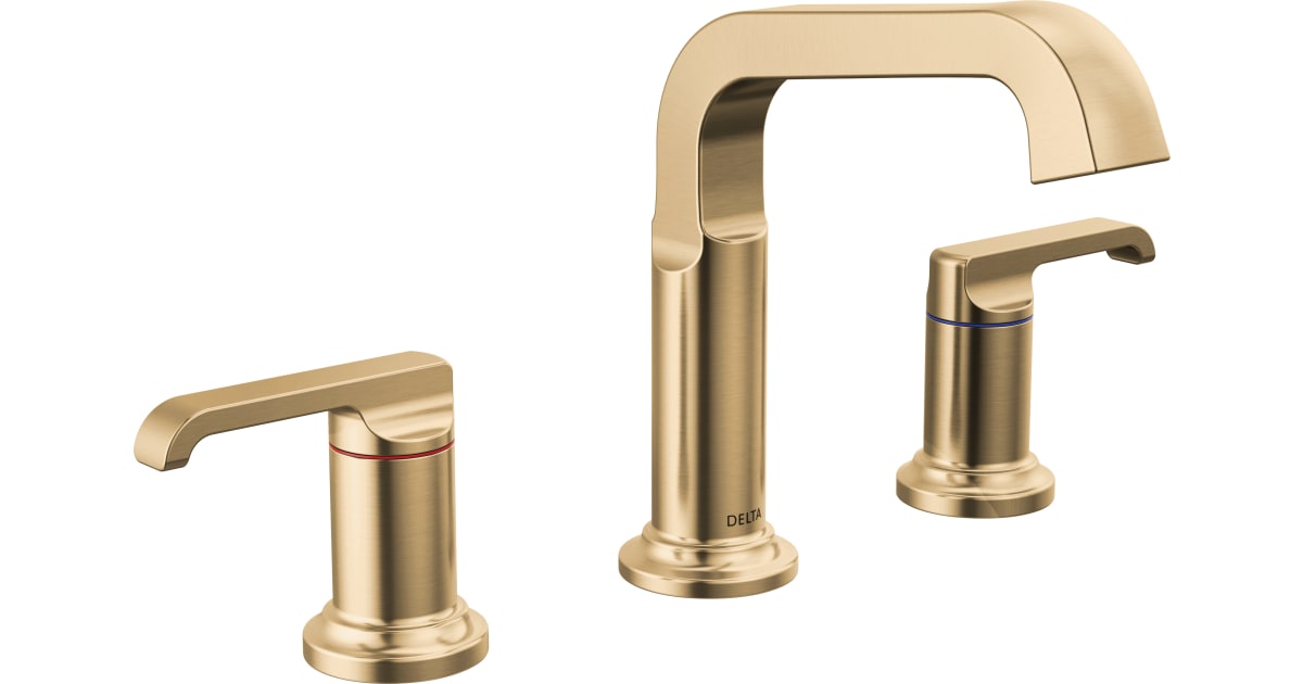 Delta 35589-CZ-PR-DST Tetra 1.2 GPM Widespread Bathroom Faucet with ...