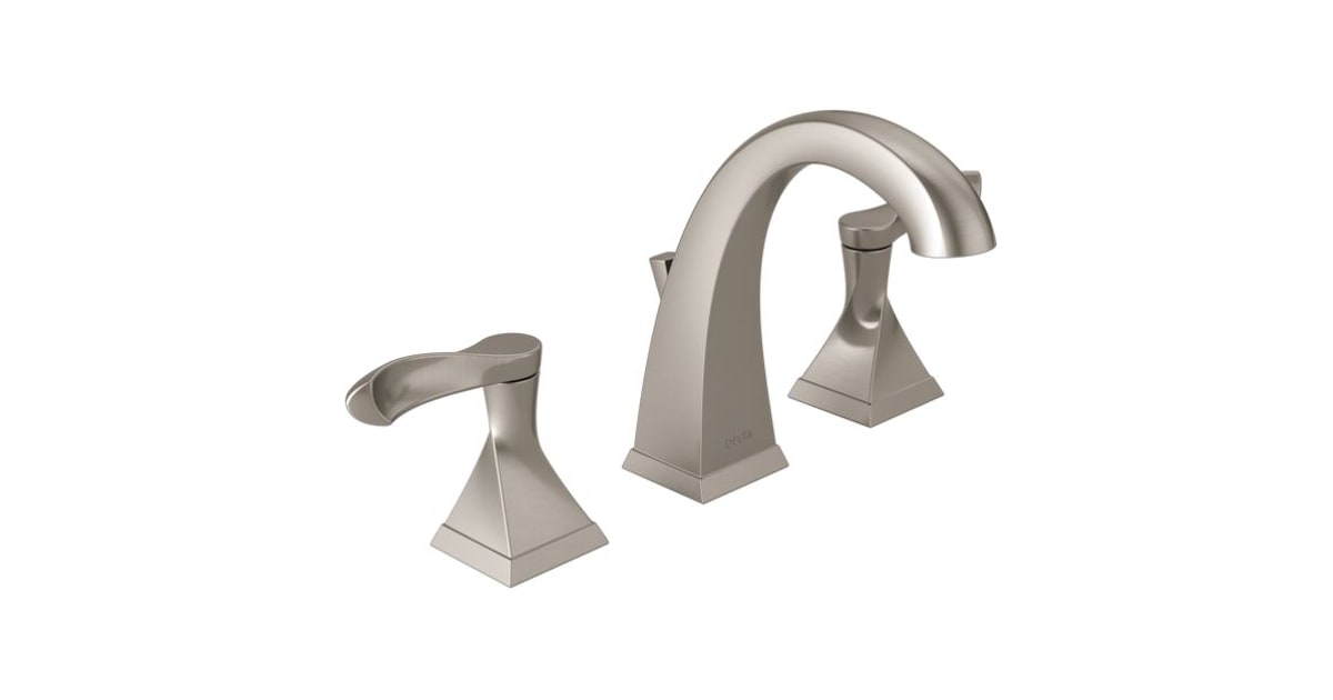 Delta 35741-SP-DST Everly 1.2 GPM Two Handle Widespread Bathroom Faucet ...