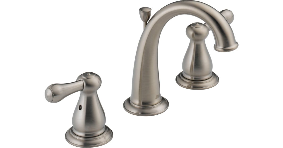 Delta 3575LF-SS Leland Widespread Bathroom Faucet with Pop-Up Drain ...
