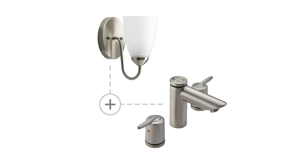Delta 3585LF-MPU.P2706-Brilliance-Stainless Grail Widespread Bathroom ...