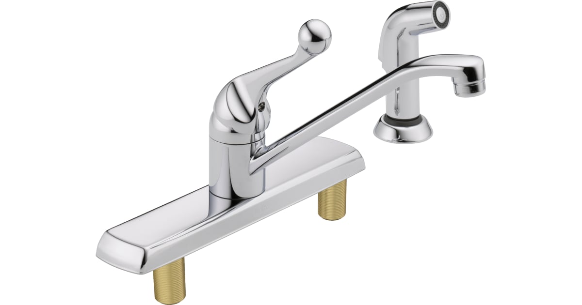 Delta 420LF Classic Kitchen Faucet with Side Spray - Includes Lifetime ...