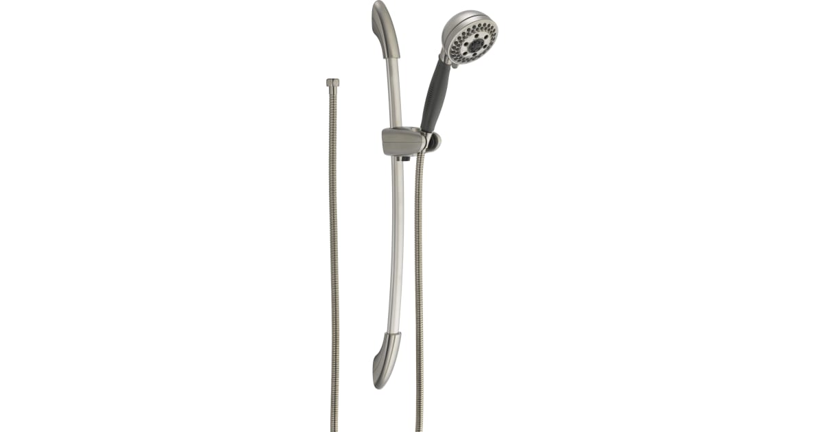 Delta 51405-SS Transitional Hand Shower Package with H2Okinetic ...