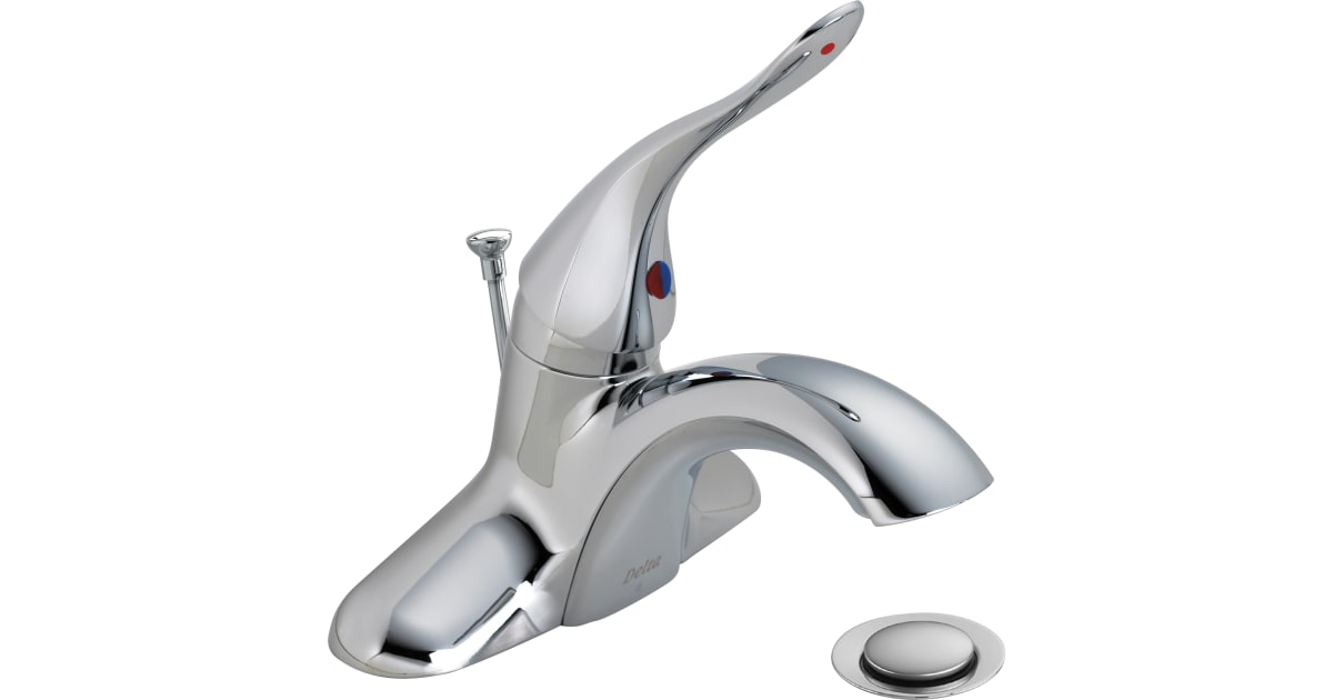 Delta 515LF-HDF Single Handle 1.2 GPM Bathroom Faucet with 6" Handle ...
