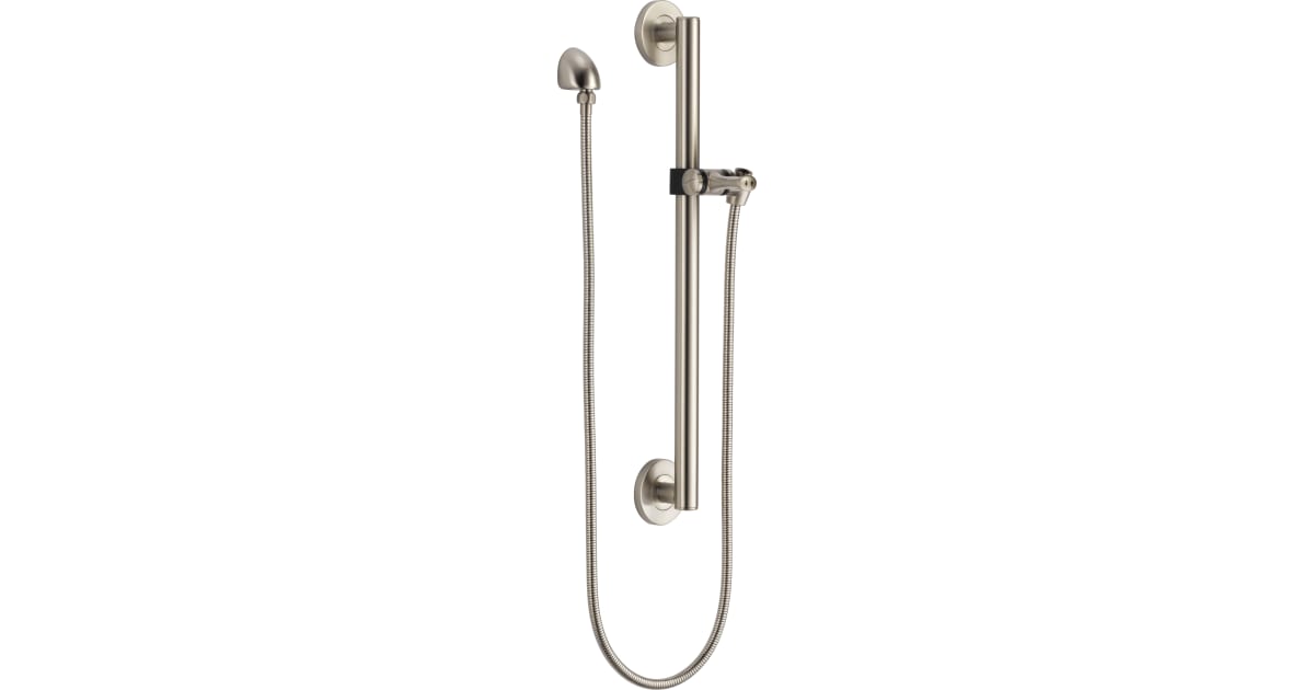 Delta 51600-SS Universal Showering Adjustable Round 24" Slide Bar ...