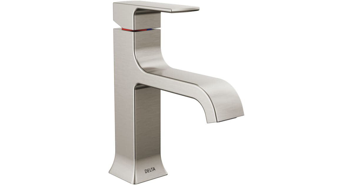 Delta 539-SSMPU-DST Velum 1.2 GPM Single Hole Bathroom Faucet with ...
