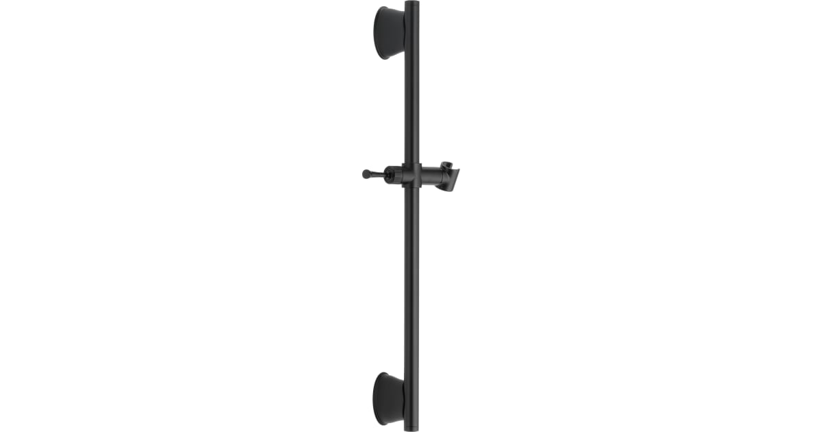 Delta 55044-BL-PK Universal 24" Shower Bar with Adjustable Slide ...