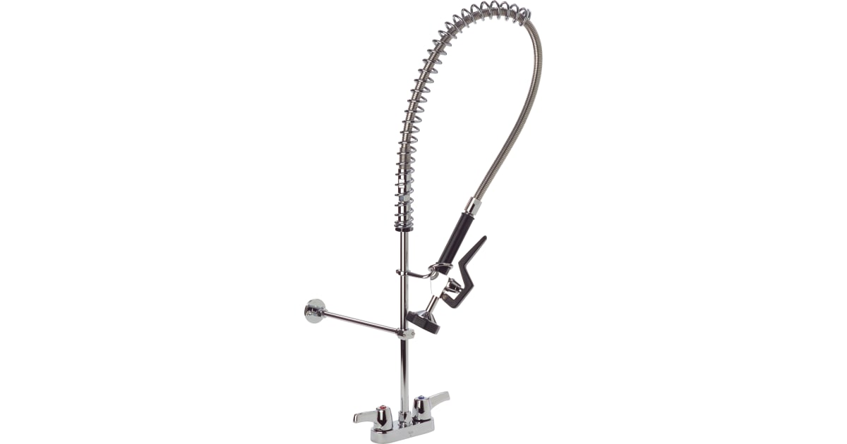 Delta 55C1313 Double Handle Pre Rinse Kitchen Faucet from the ...