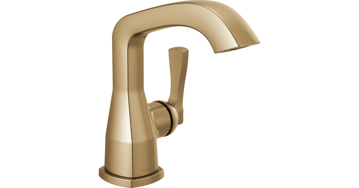 Delta 576-CZ-PR-LPU-DST Stryke 1.2 GPM Single Hole Bathroom Faucet with ...