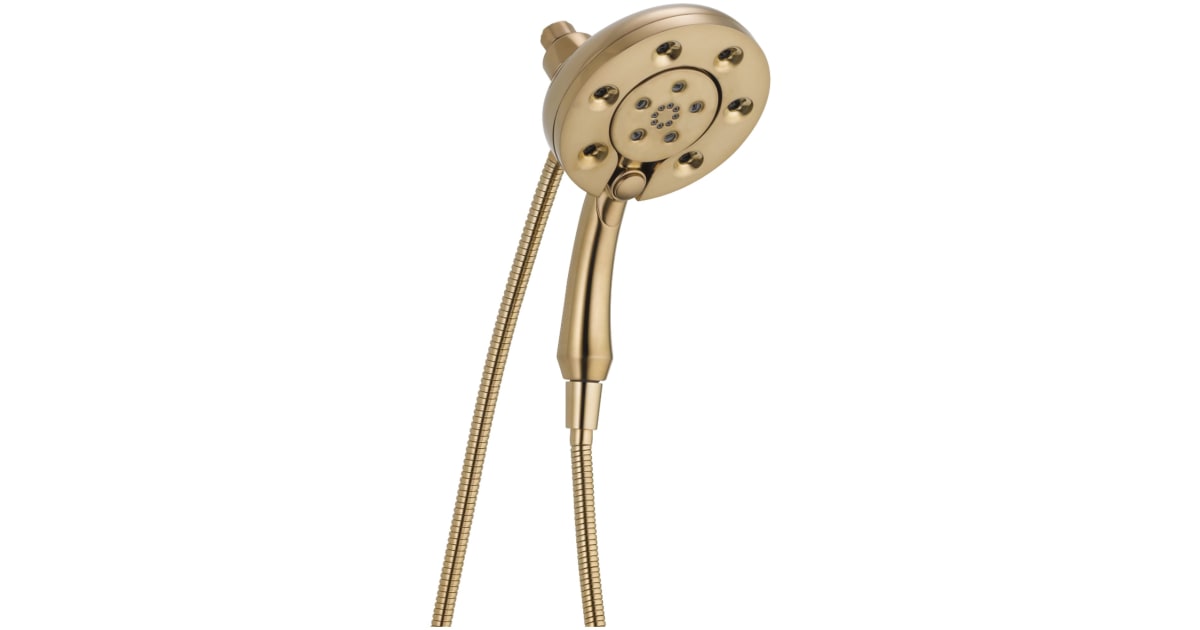 Delta 58472-CZ-PR In2ition 2.5 GPM Multi Function 2-in1 Shower Head and ...