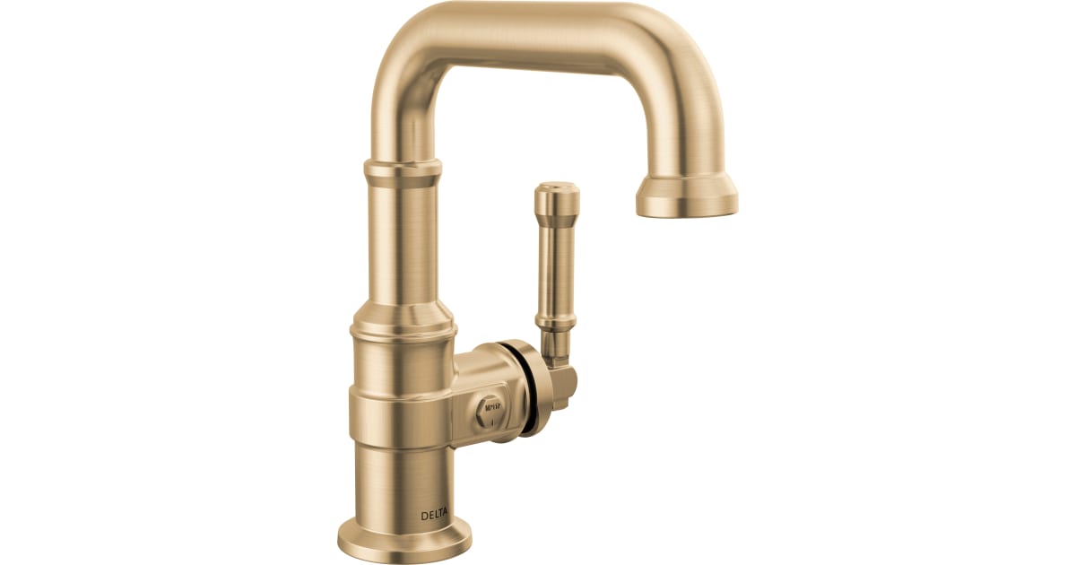 Delta 584SH-CZ-PR-DST Broderick 1.2 GPM Single Hole Bathroom Faucet ...