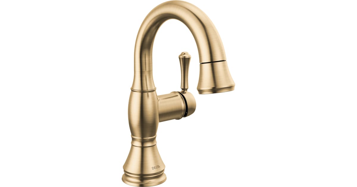 Delta 597-CZPD-DST Cassidy 1.2 GPM Single Hole Bathroom Faucet with ...
