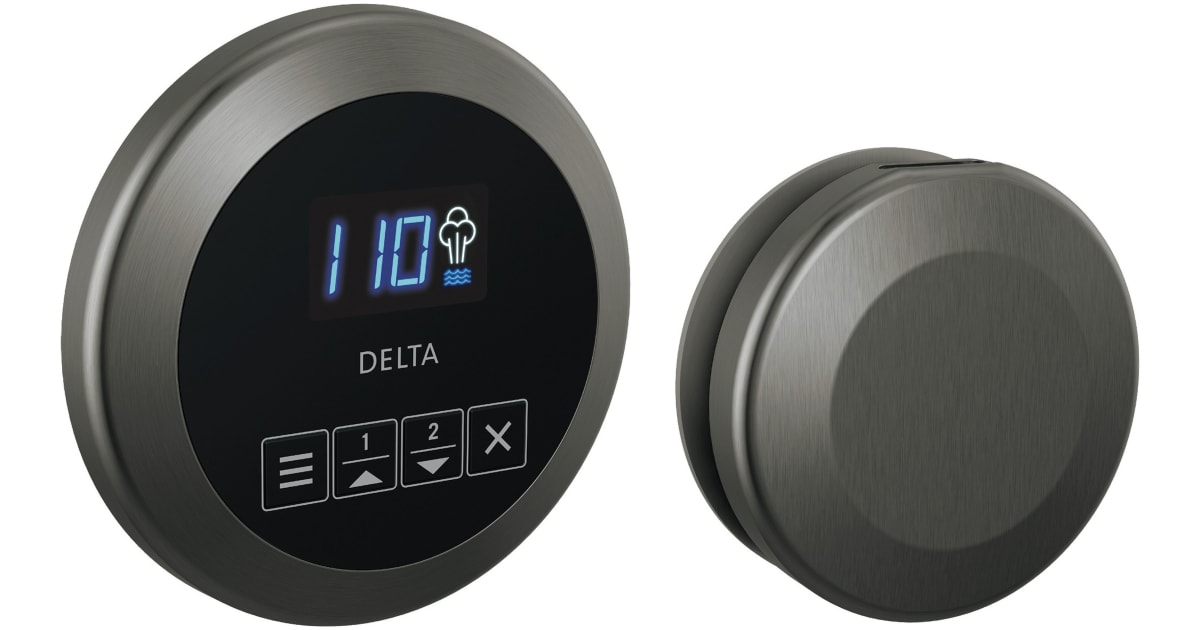 Delta 5CH-250R-KS-PR SteamScape Contemporary Round Steam Shower Control ...